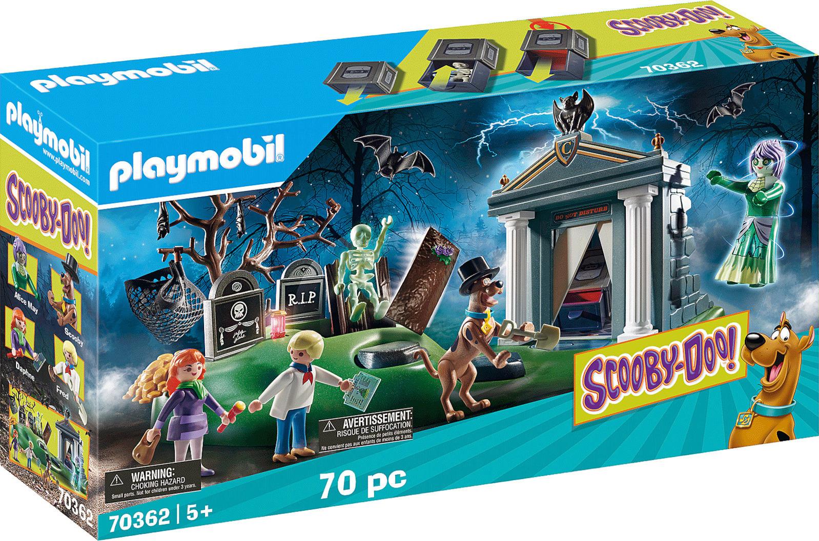 Playmobil Scooby-doo Adventure In The Cemetery Movie Casa De Scooby Doo ...
